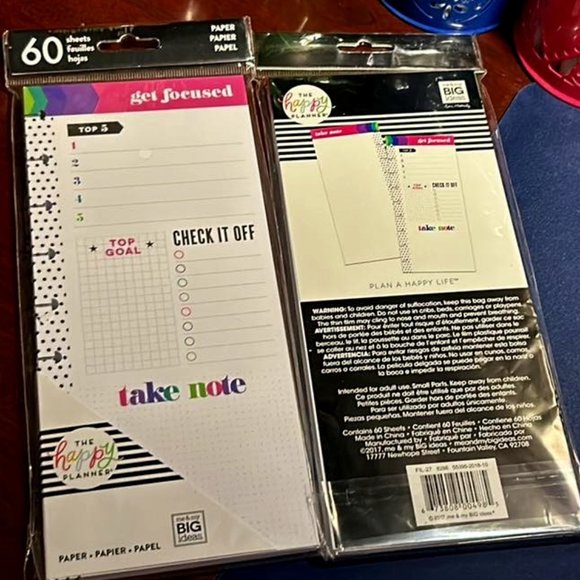 The Happy Planner | Office | Happy Planner Notebook Refill 2 Available ...